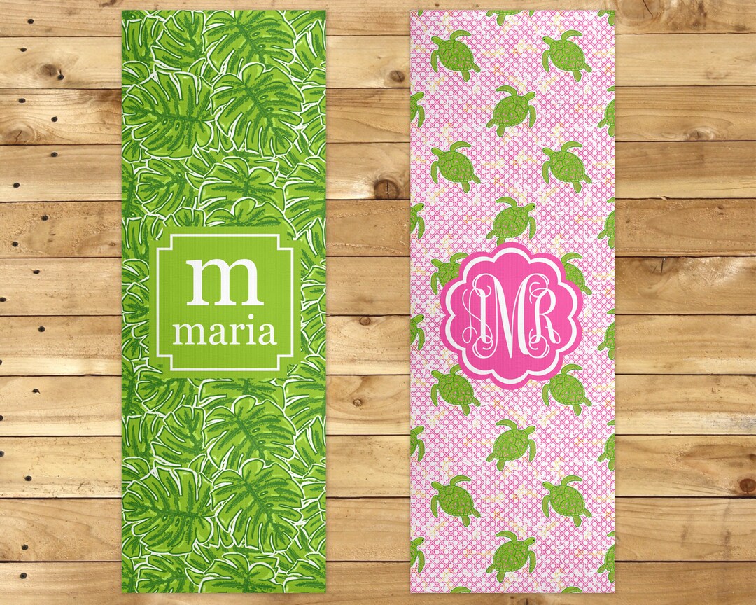 Sea Turtle Collection Personalized Yoga Mat - Exercise Mat, Floor Mat ...