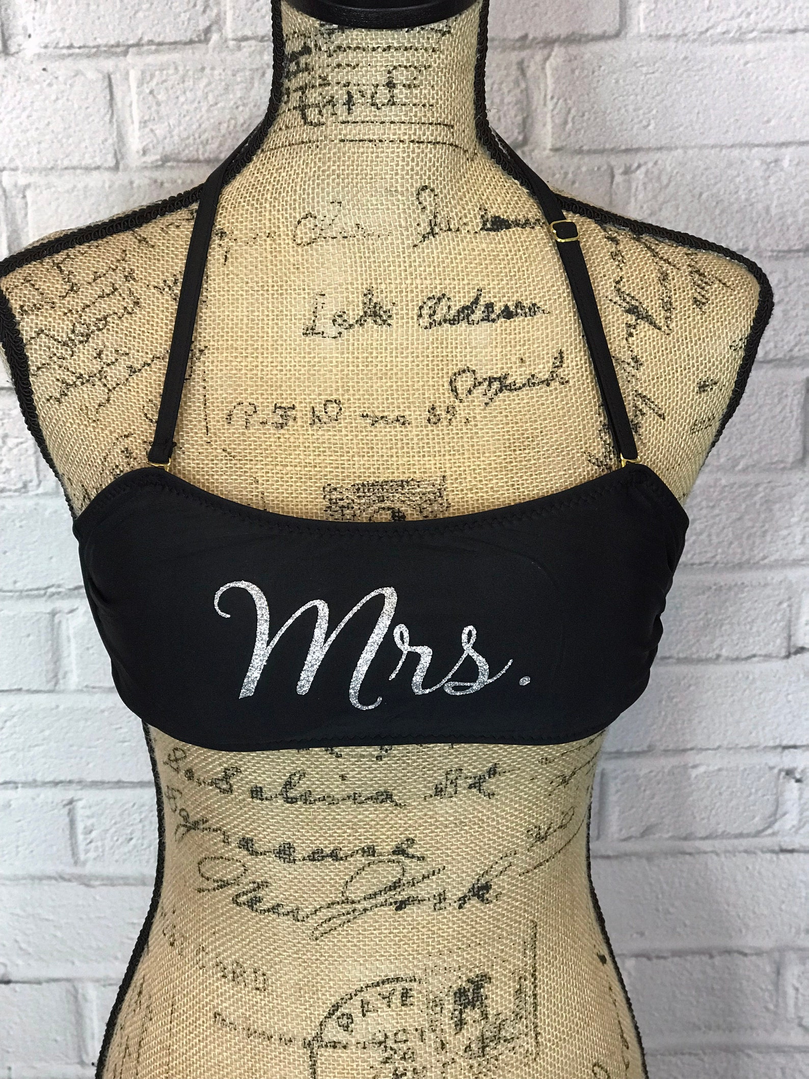 Mrs. Design Bandeau Swimsuit Top Bikini Bathing Suit - Etsy