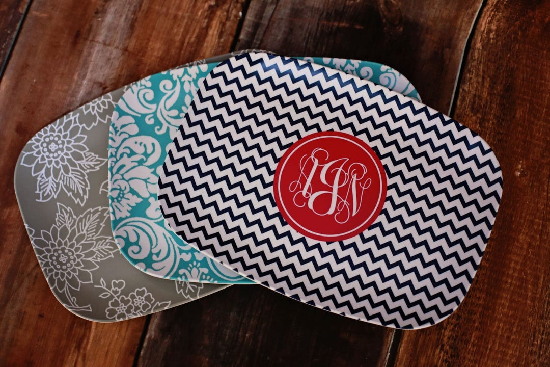 Monogram Platter - Personalized Custom Pattern, Color & More - Polymer ...