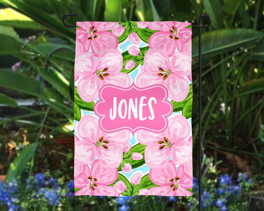 Preppy Collection Personalized Custom Garden Flag Yard House Garden ...