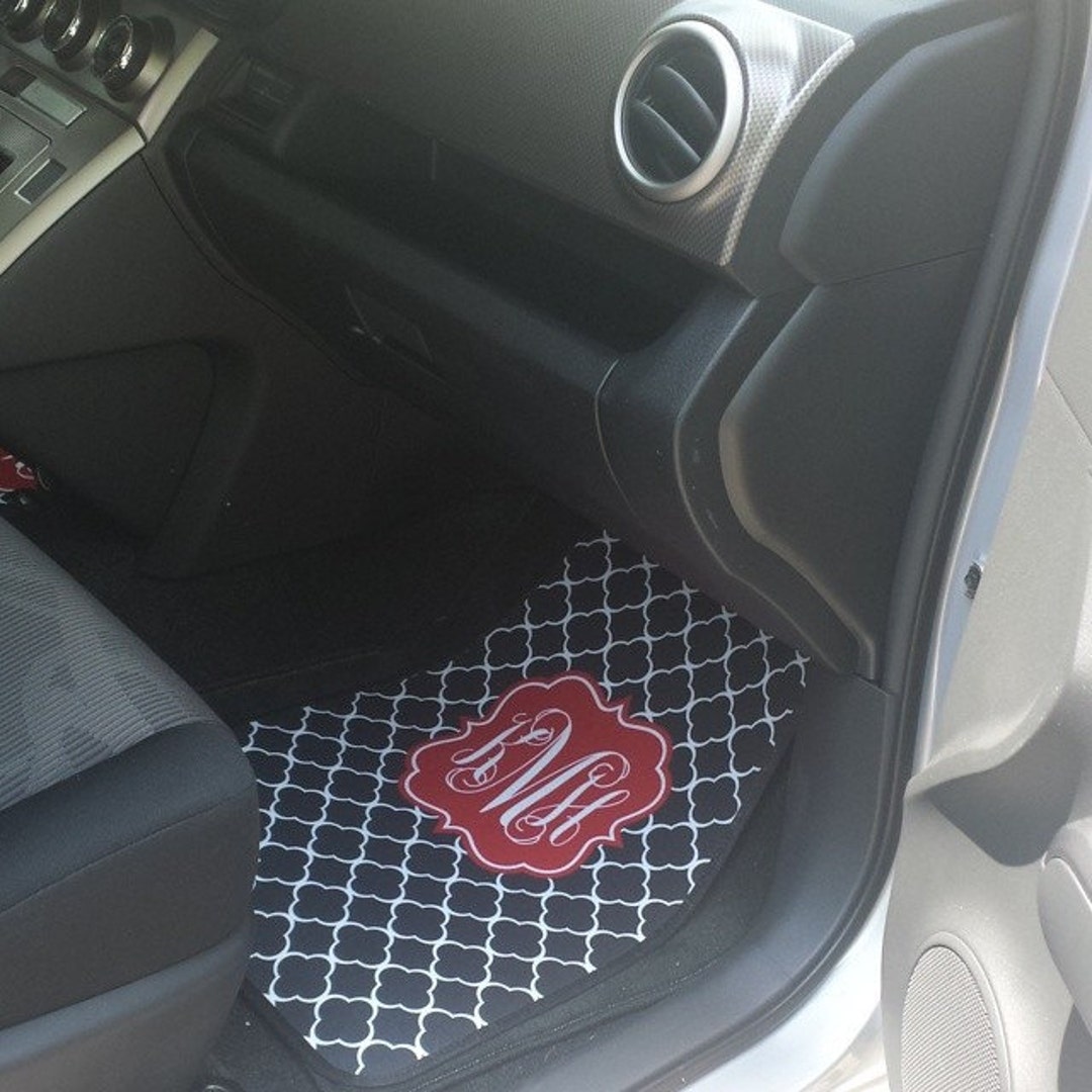 Personalized FRONT Car Mats (set of 2) - Monogrammed, Custom Monogram ...
