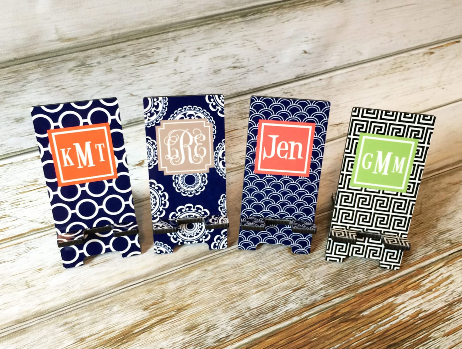 Personalized Cell Phone Stand Device Holder in 2 Sizes - Etsy