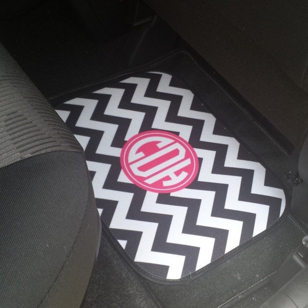 Personalized Monogram Rear Car Mats for Back (set of 2) - Customize ...