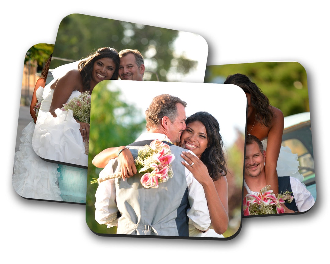 Photo Coasters (set of 4) - Custom Picture Gifts Photograph Photography ...