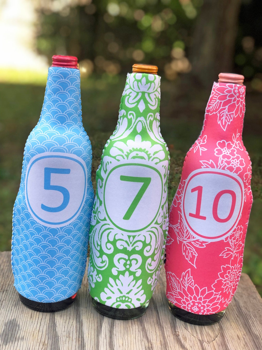 Numbered Assorted Wine Bottle Sleeves for Blind Wine Tasting or Table ...