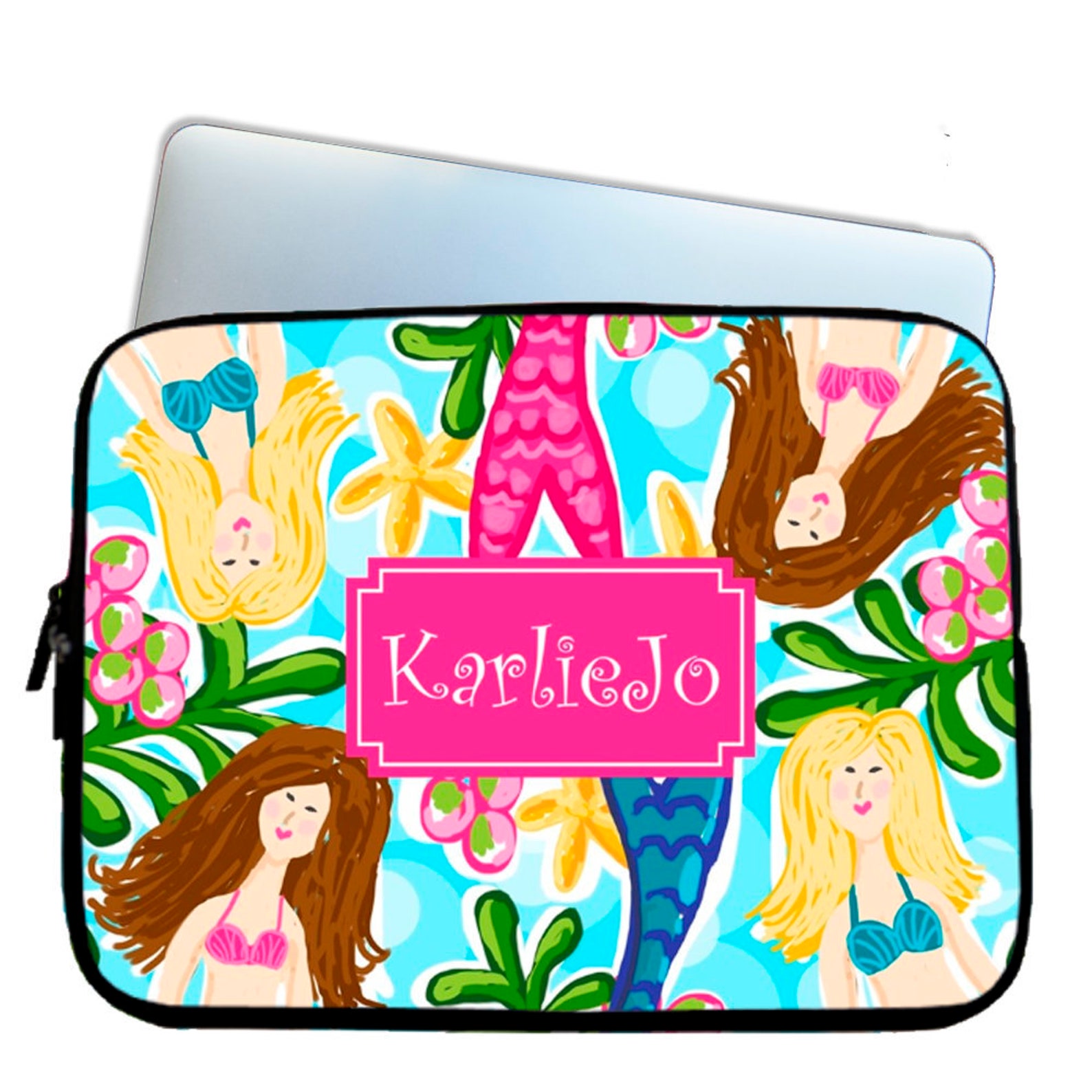 Preppy Collection Personalized Tablet Device or Laptop Sleeve - Etsy