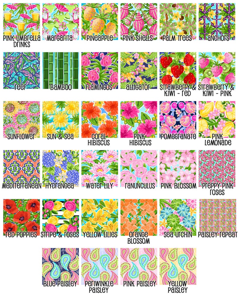 Preppy Collection Sticky Note Cube Choice of Pattern Color | Etsy