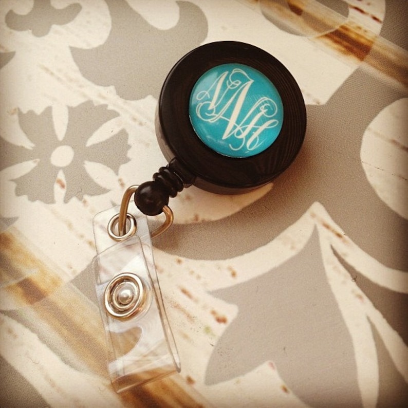 Personalized Monogram Badge Reel Custom Design Your Own Name | Etsy
