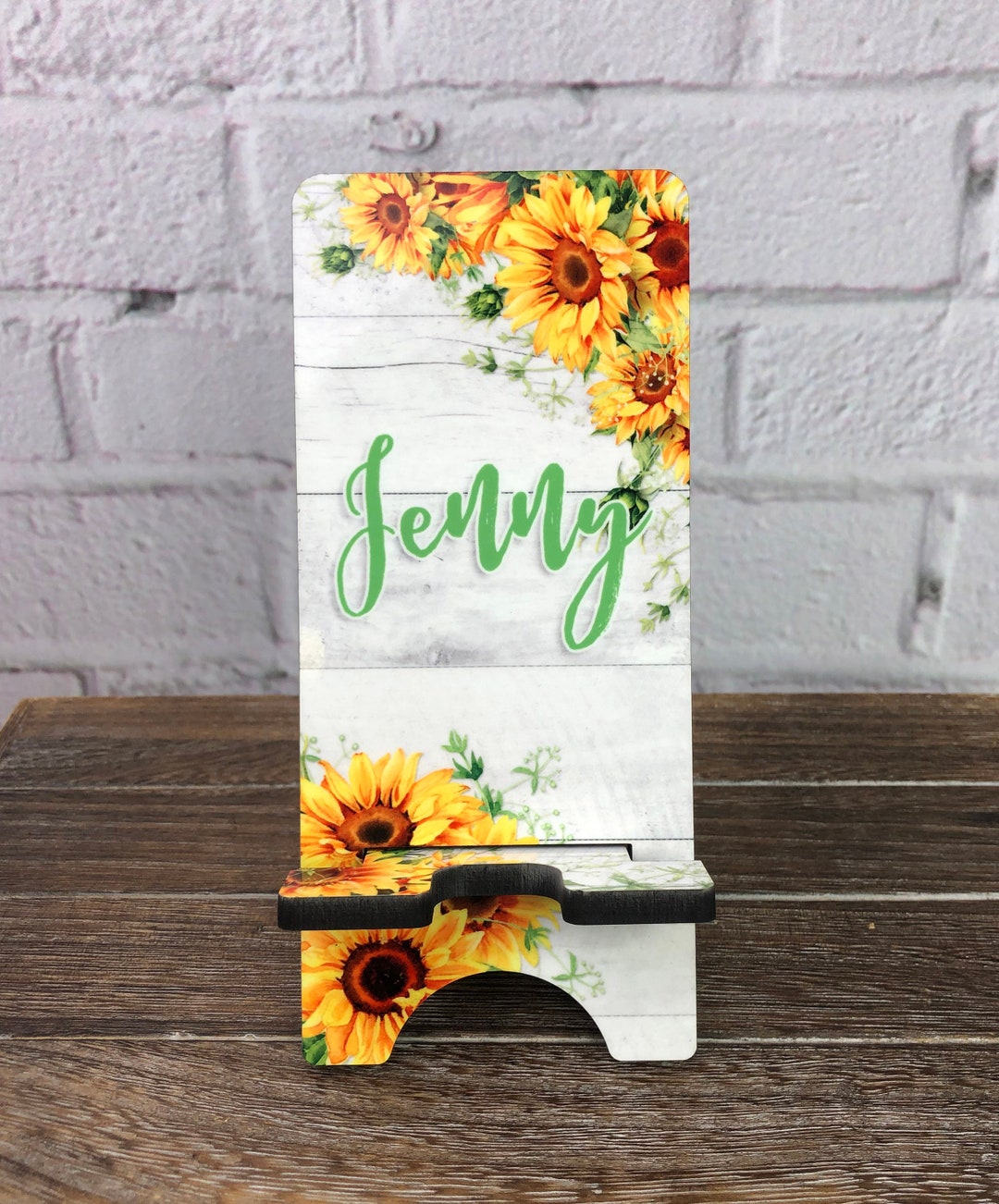 Sunflower Design Personalized Smart Phone Stand Device Holder Charging ...