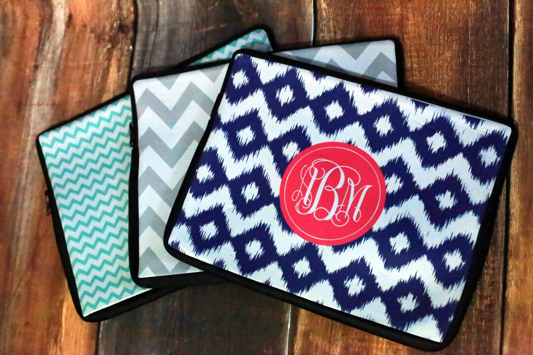 Monogram Tablet Device or Laptop Sleeve - 4 Sizes Available ...