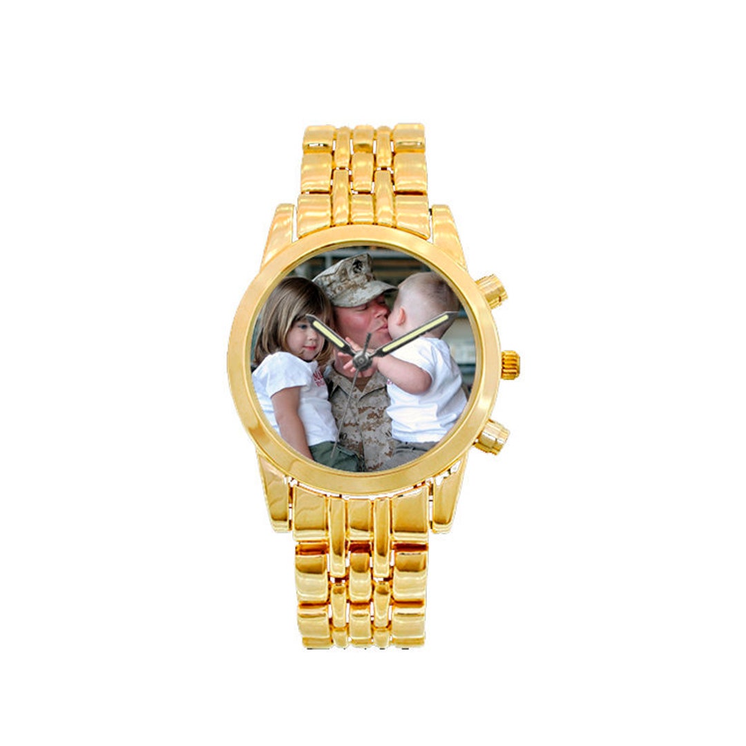 Custom Photo Stainless Steel Boyfriend Watch - Photograph Image ...