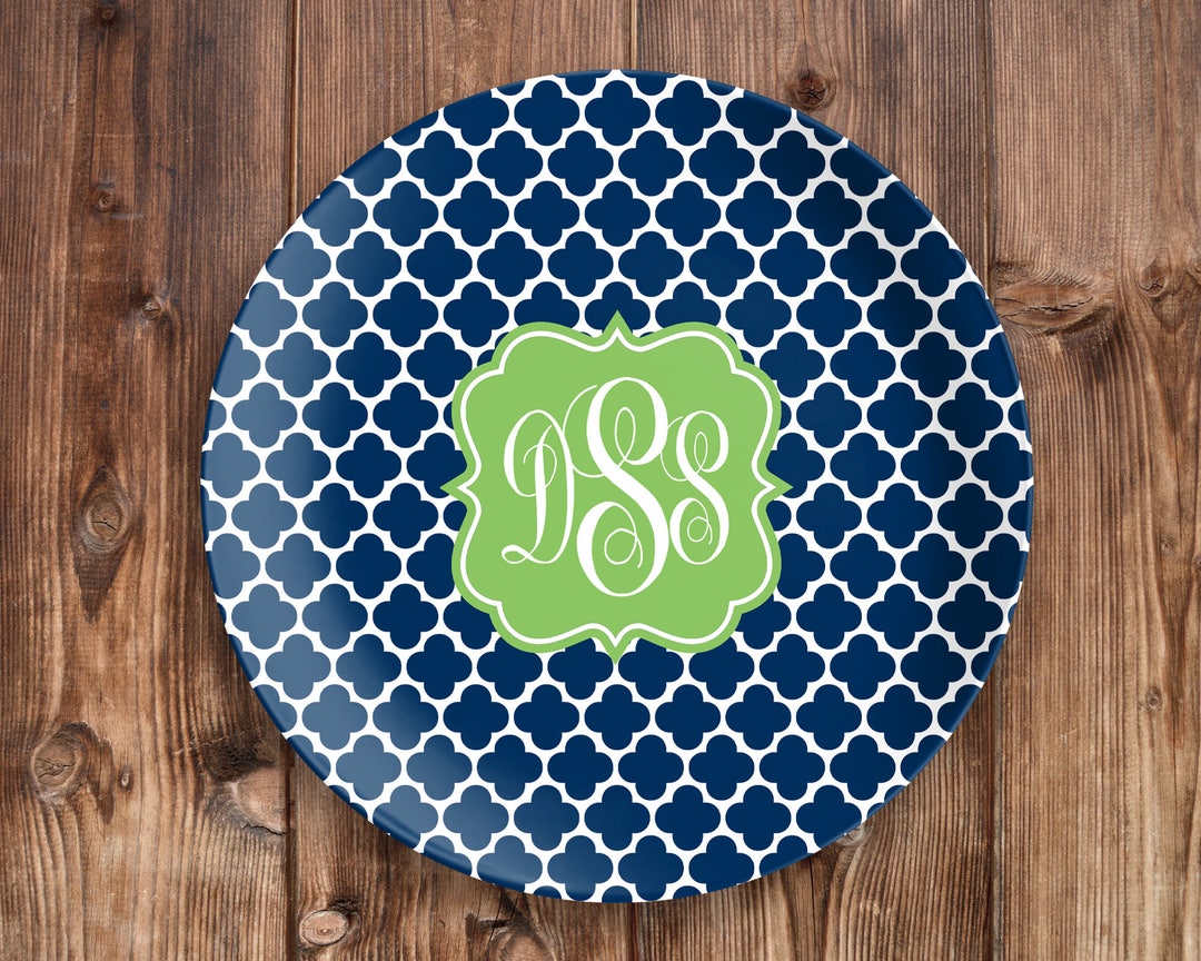 Monogram Custom Design Polymer Plate - Choice of Pattern, Color ...