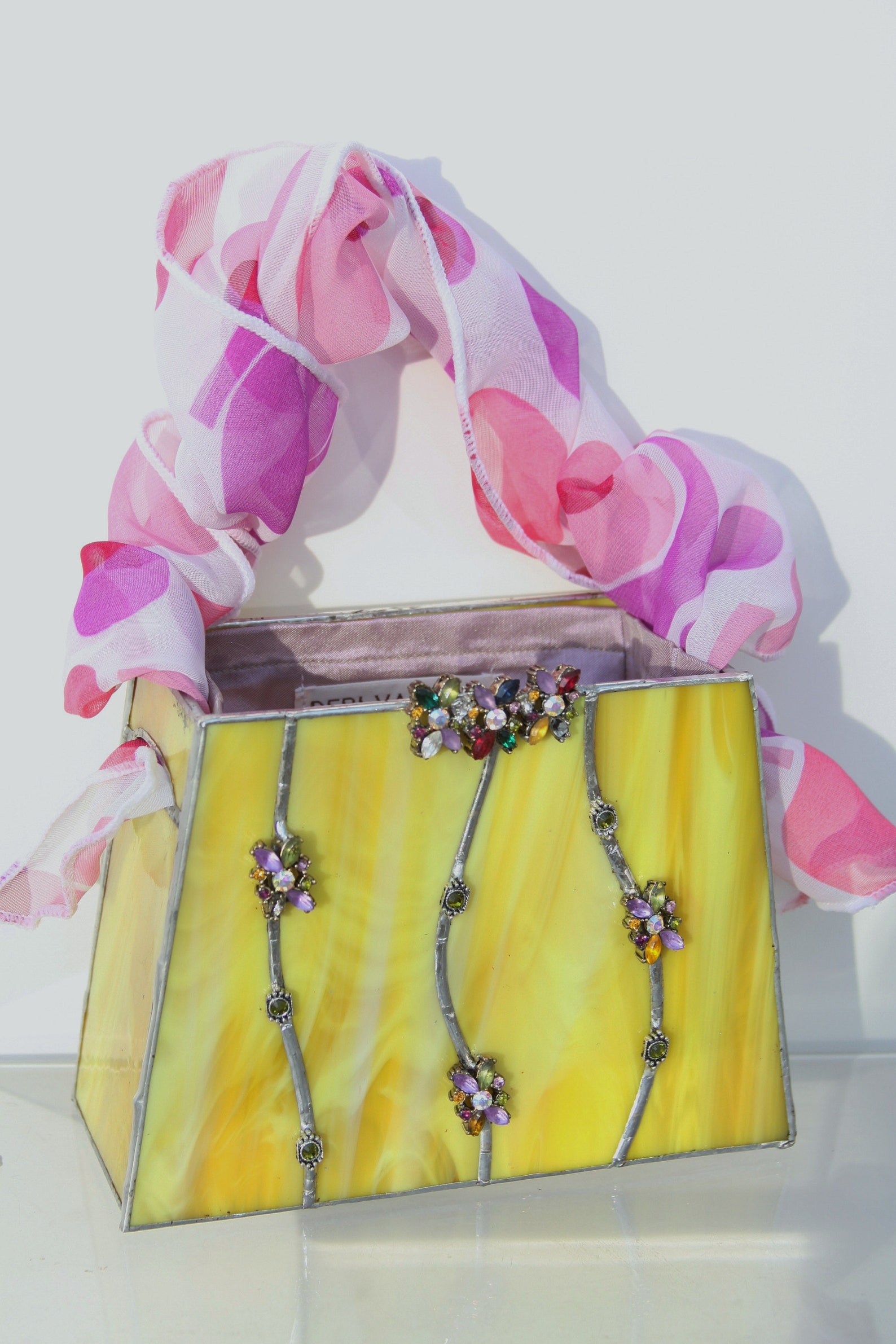 Pretty in Yellow Stained Glass Handbag - Etsy