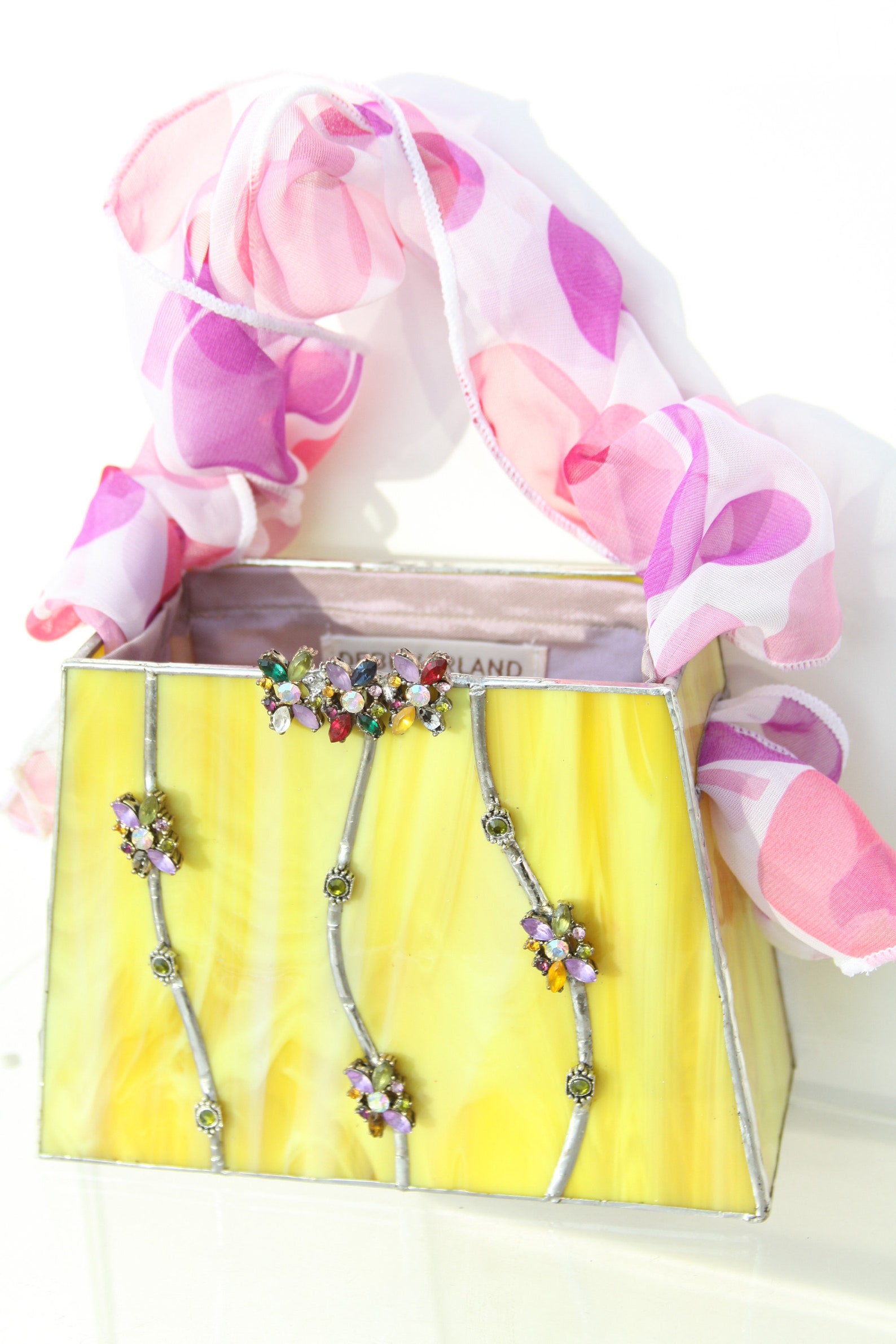 Pretty in Yellow Stained Glass Handbag - Etsy