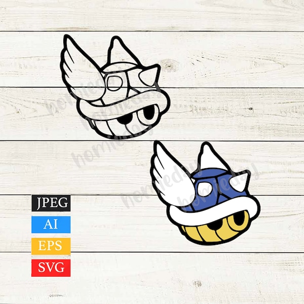 Mario kart shell template - Etsy.de