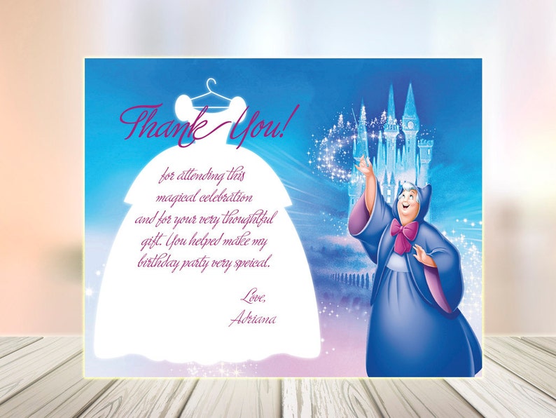 Fairy Godmother Thank You Disney Cinderella Will You Be Etsy