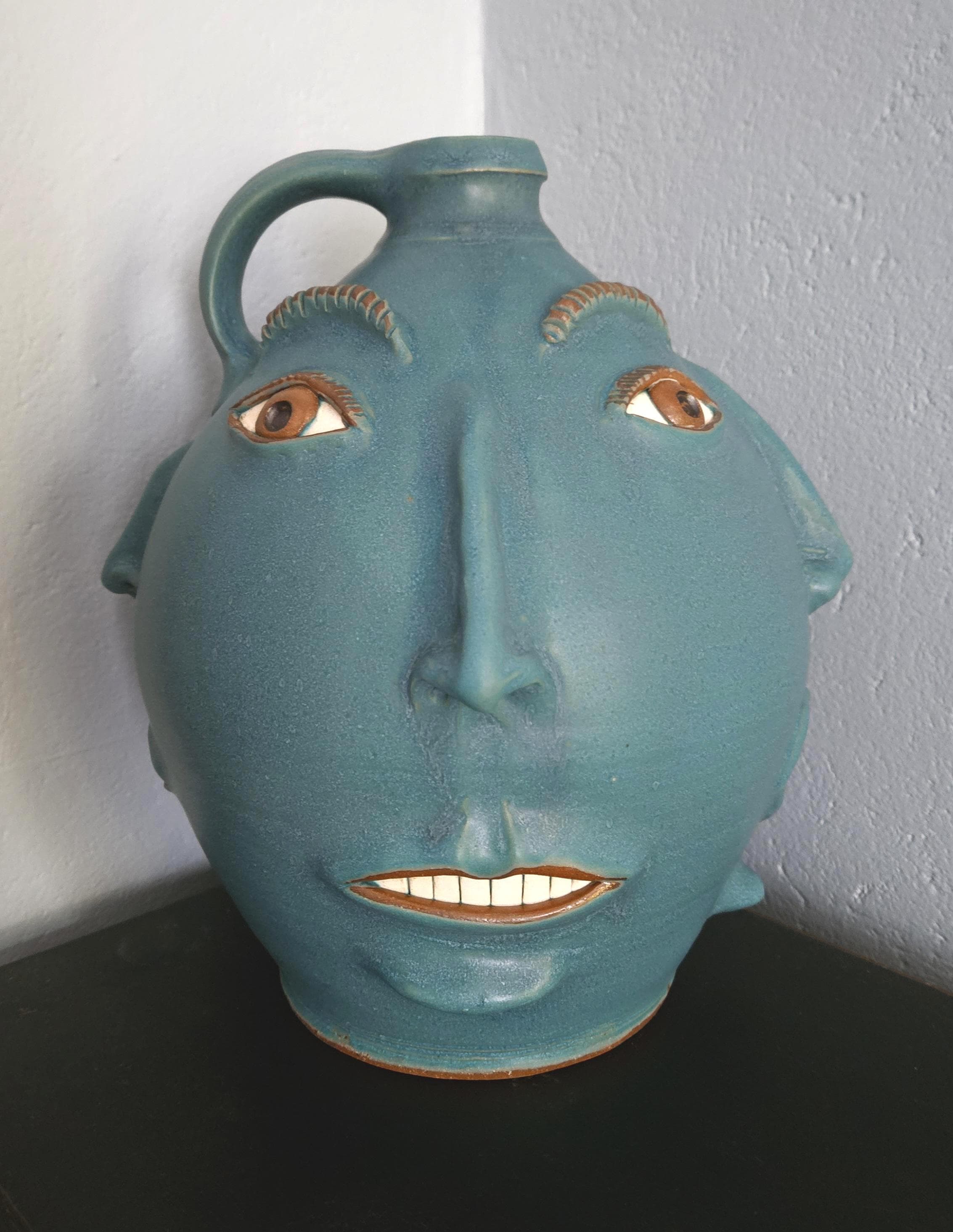Large Four-face Face Jug by Joel Huntley - Etsy