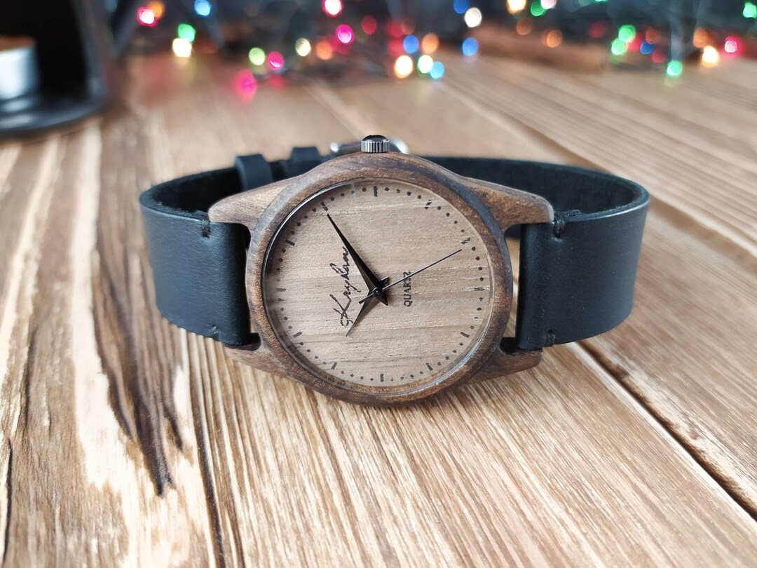 Wooden Wrist Watch | Walnut | Womens Watch / Unisex Watch | 35 Mm (1 3/ ...