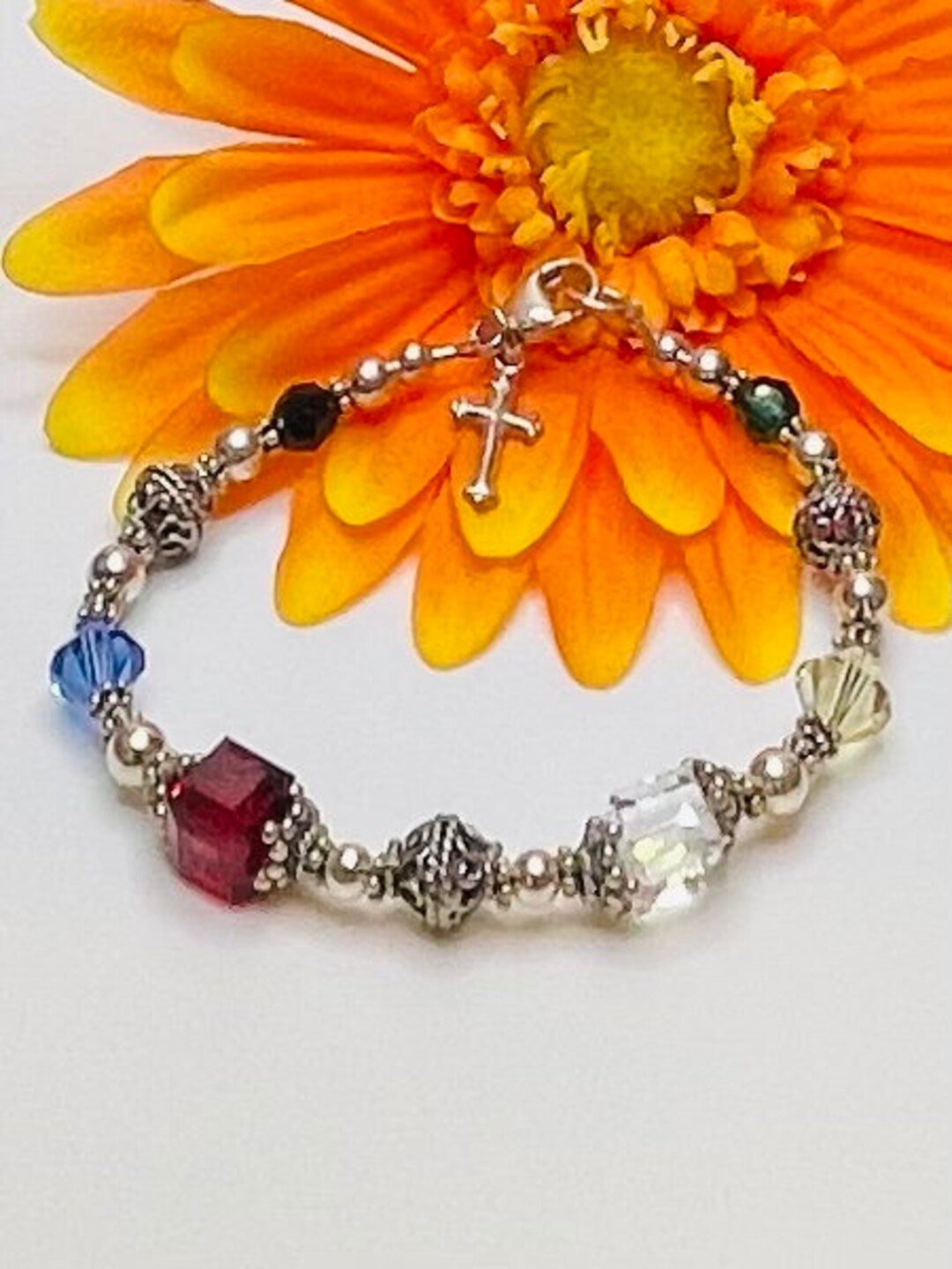 Salvation Religious Beaded Bracelet Swarovski Crystal & - Etsy