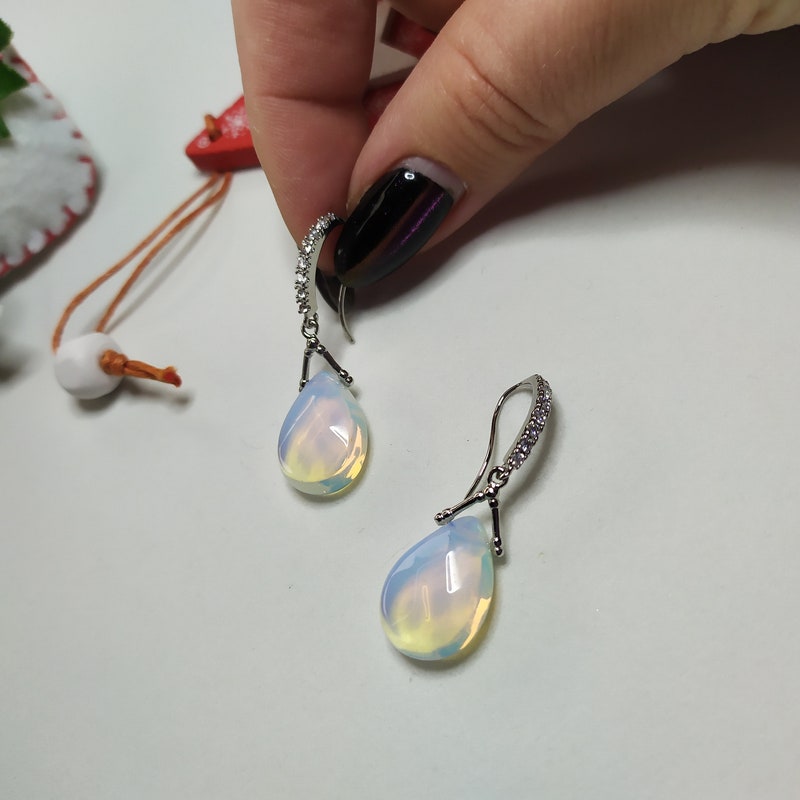 Moonstone Drops - Etsy