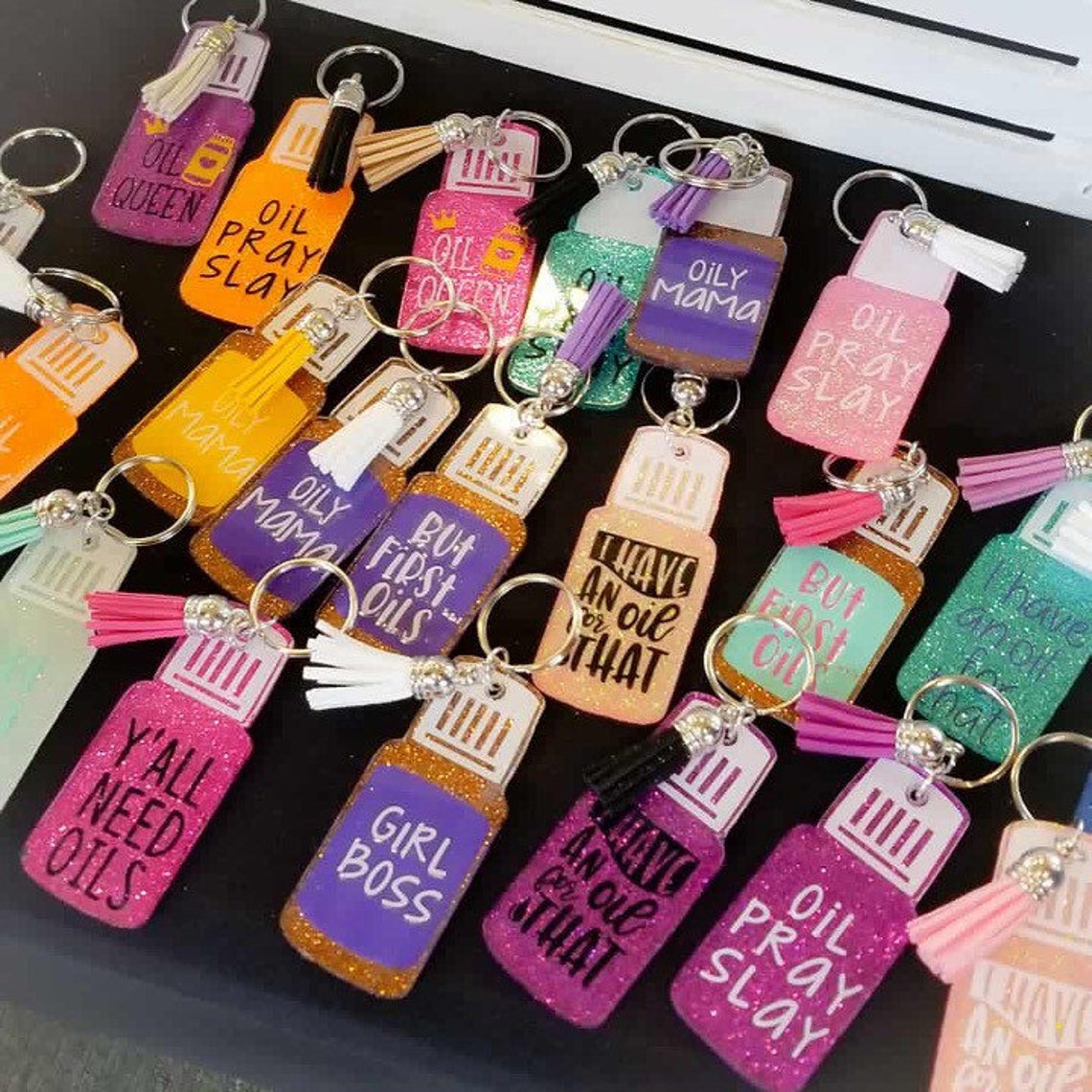 Essential Oil Keychain EO - Etsy