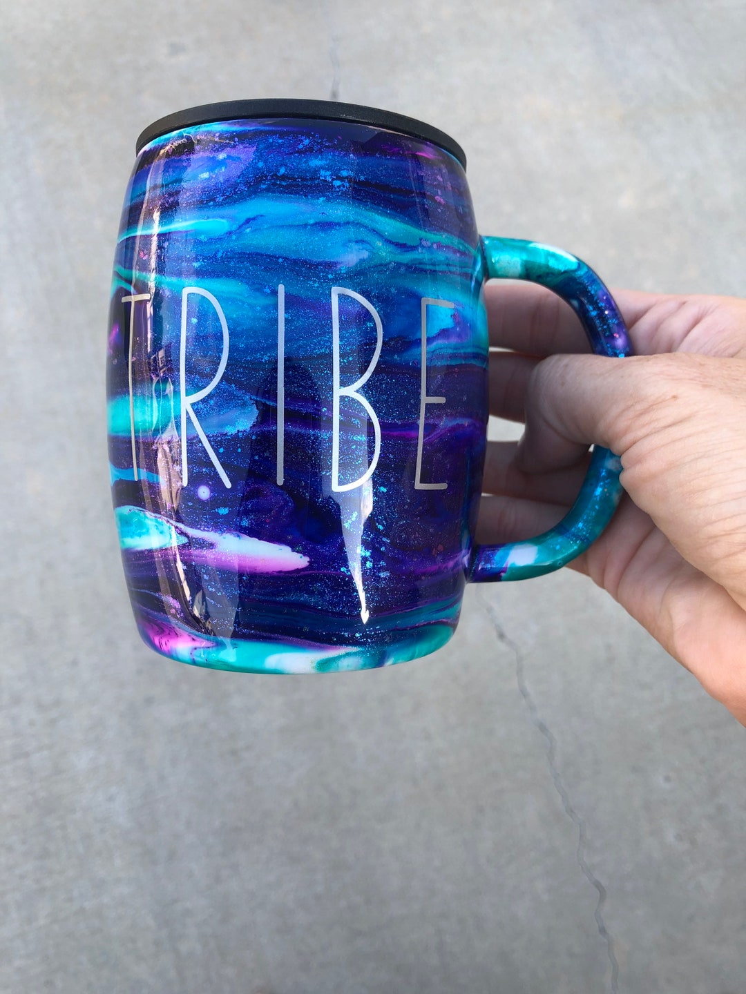 Tribe Alcohol Ink and Glitter Stainless Steel Tumbler - Etsy