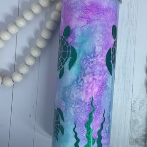 Sea Turtle Ink Glitter Stainless Steel Tumbler - Etsy