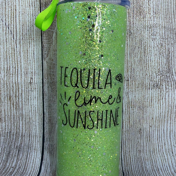 Tequila Lime and Sunshine Personalized Tumbler - Etsy