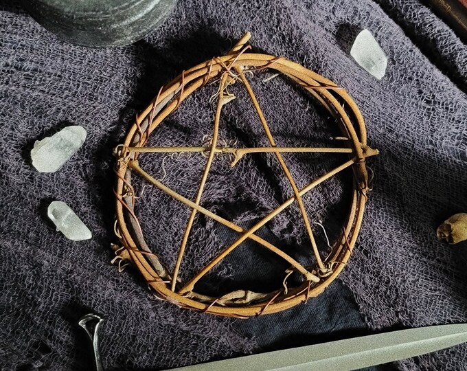 Rustic Grapevine Pentacle 5 Grapevine Pentacle Wreath, Altar Decor ...
