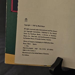 Agony by Mark Beyer Vintage 1980s Cartoon Book - Etsy