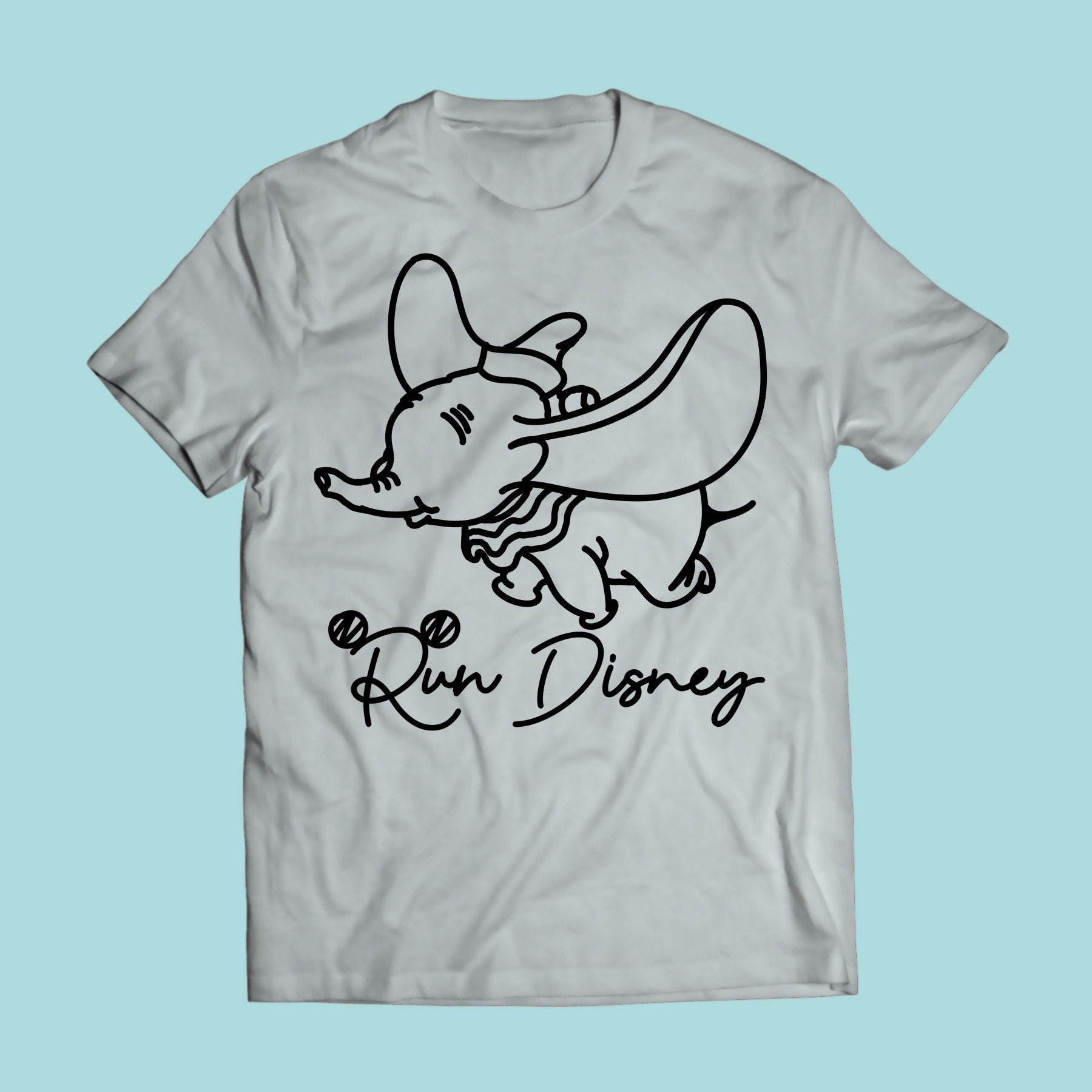 Dumbo Double Dare Rundisney Design PNG and SVG File. - Etsy
