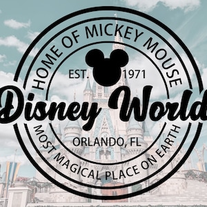 Digital Disneyworld Design PNG and SVG File - Etsy