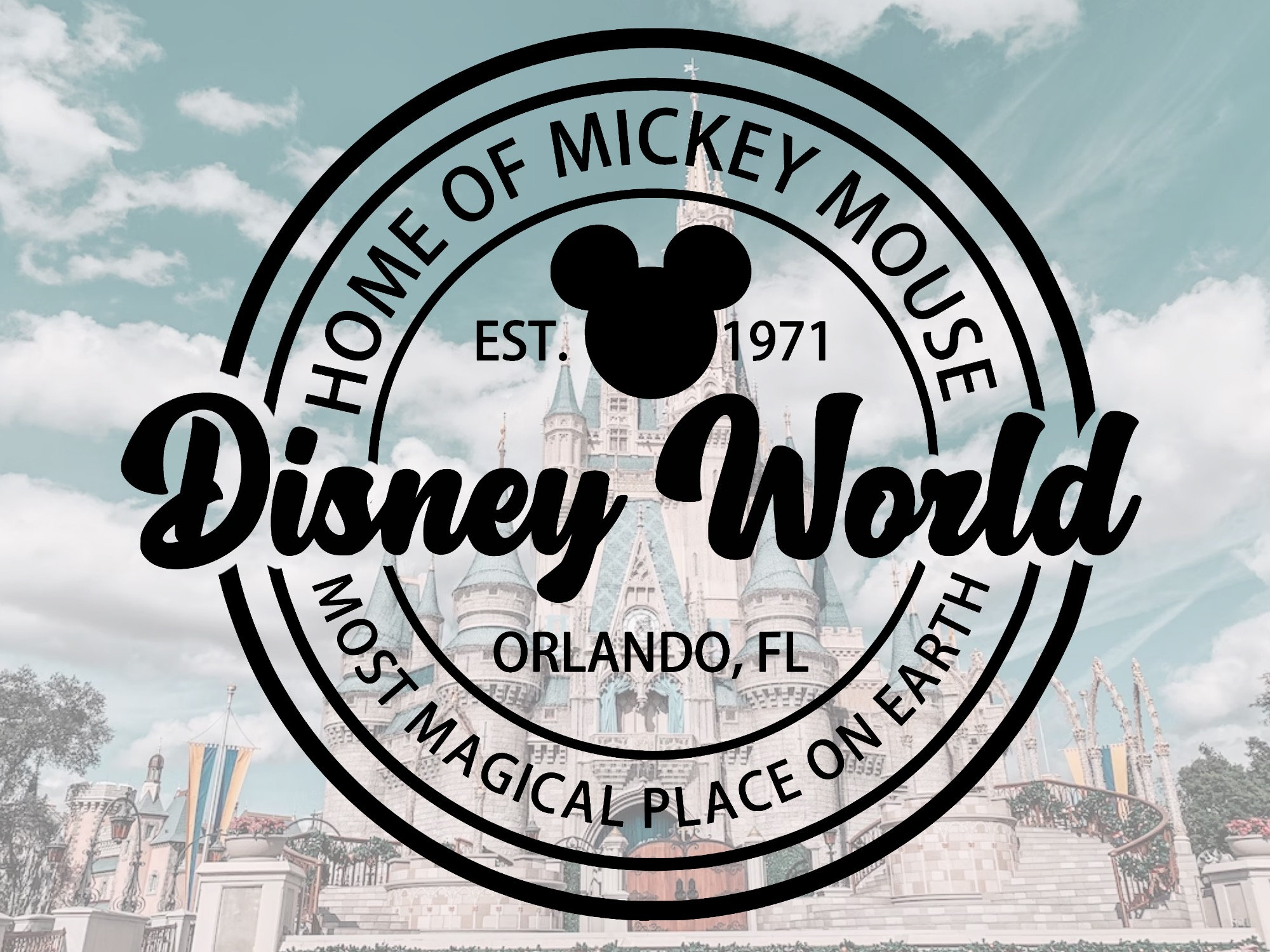 Digital Disneyworld Design PNG and SVG File - Etsy