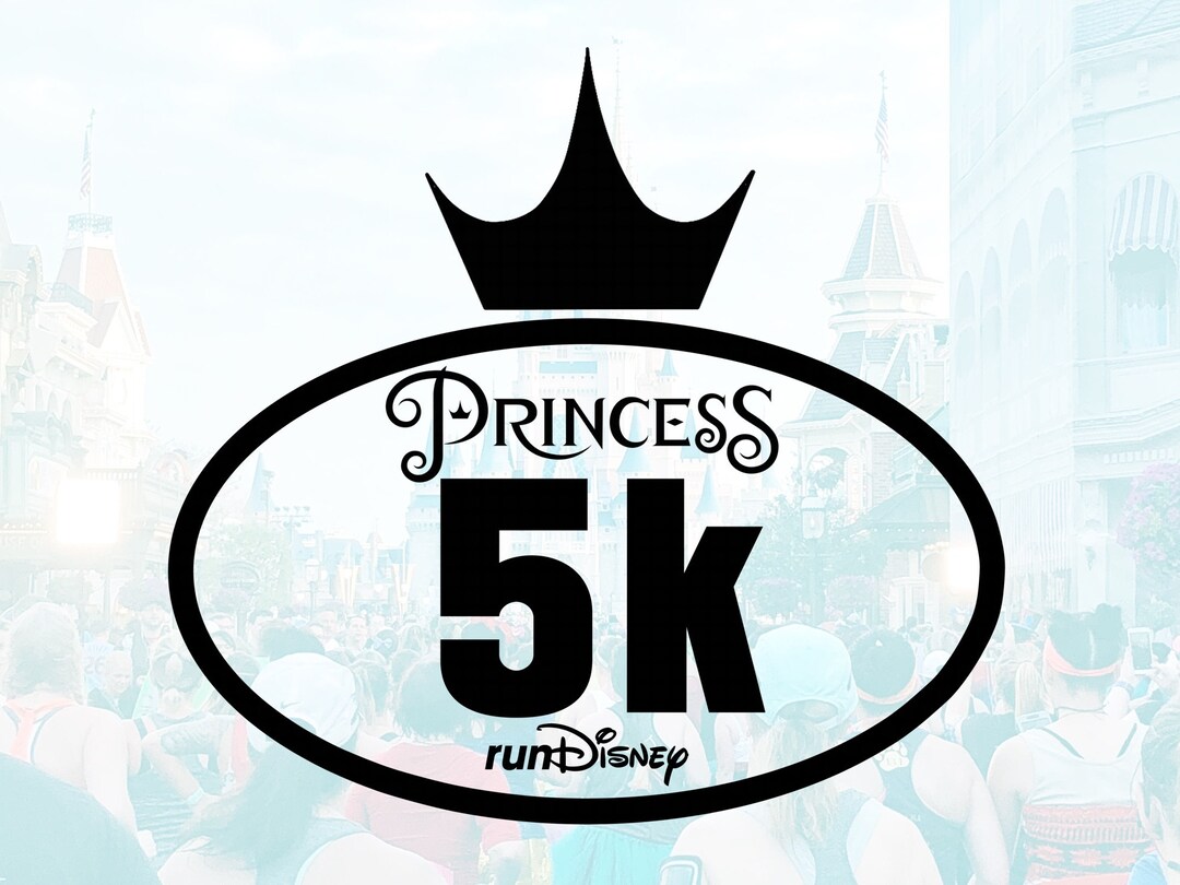 Digital Rundisney Princess Weekend 5k Design PNG and SVG File With and ...