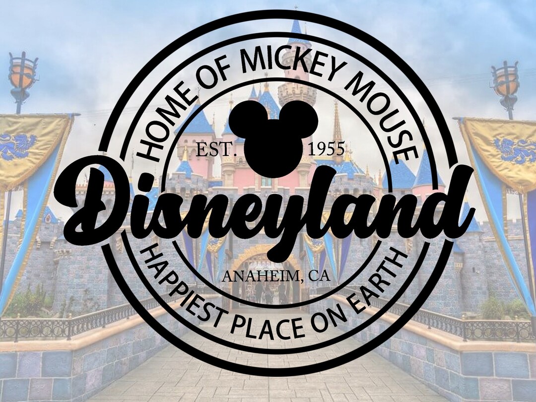 Digital Disneyland Design PNG and SVG File - Etsy