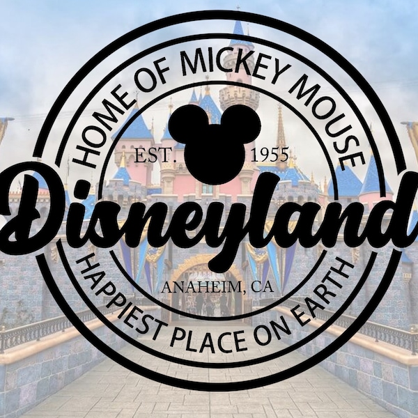 Disneyland Svg - Etsy