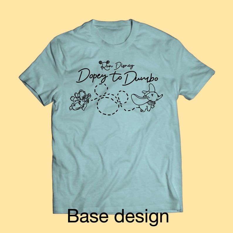 Dopey to Dumbo Rundisney Design Plus 2 Alternate Designs - Etsy