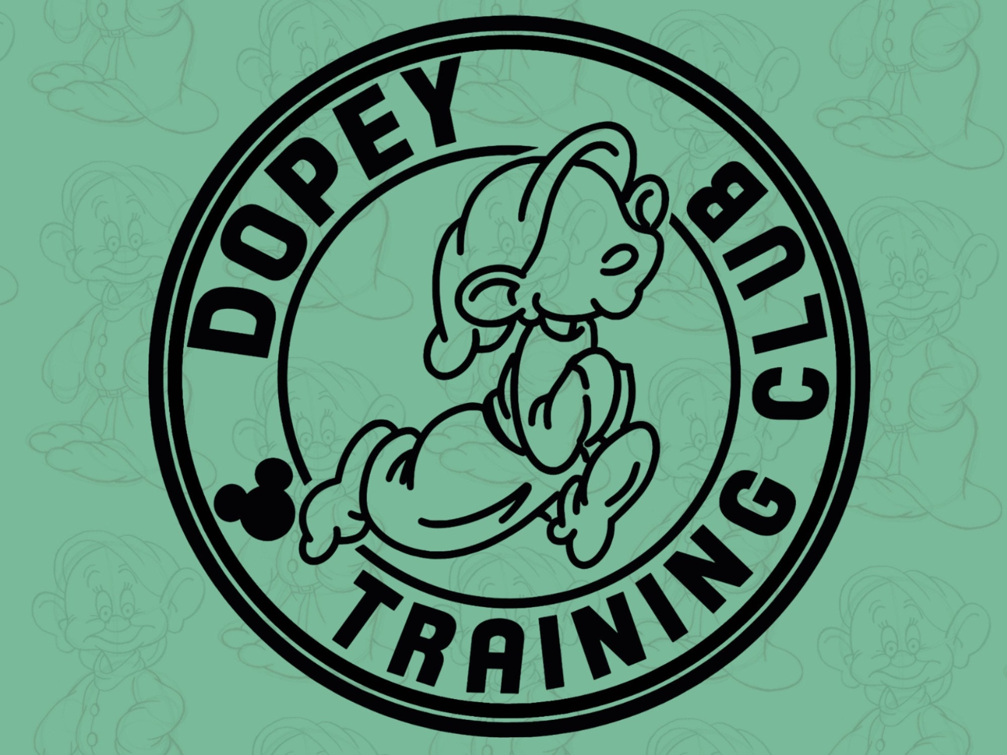 Digital Dopey Training Club PNG and SVG File. - Etsy