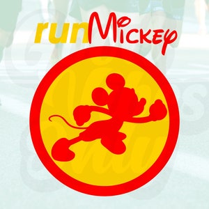 2 Layer SVG Digital Rundisney Inspired Run Mickey Design. - Etsy
