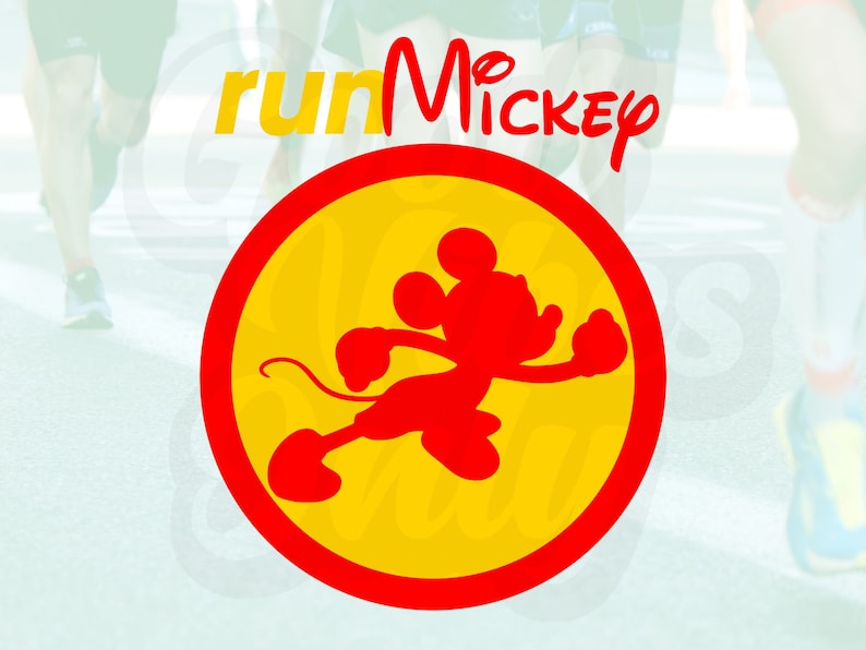 2 Layer SVG Digital Rundisney Inspired Run Mickey Design. - Etsy