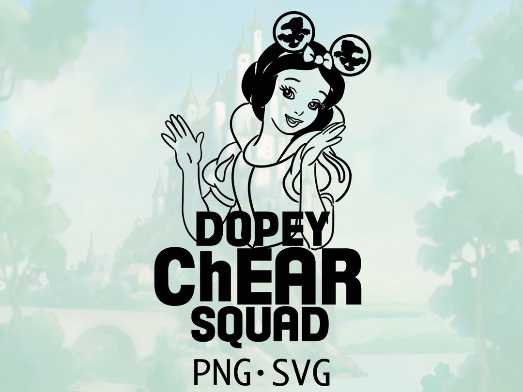 Digital Rundisney Inspired Run Dopey Chear Squad Design PNG and SVG ...