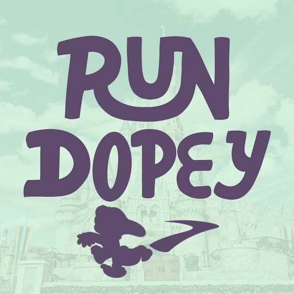 Run Dopey Svg - Etsy