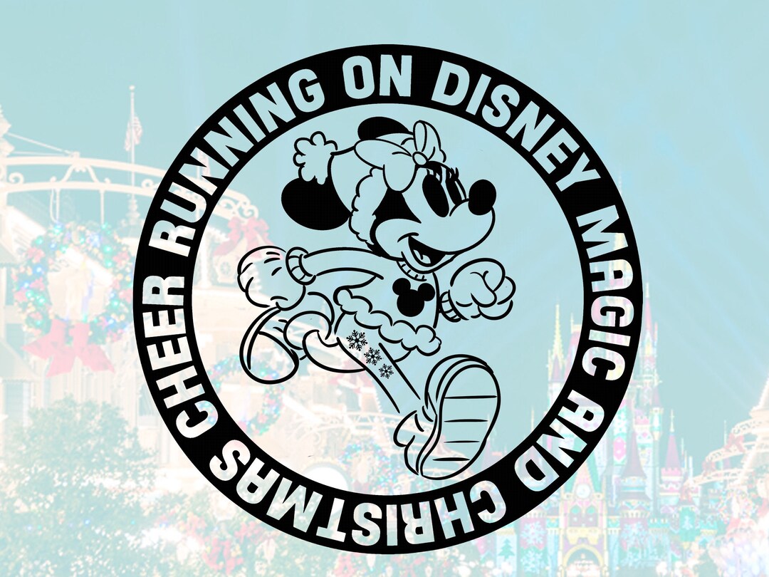 Digital Rundisney Minnie Mouse Christmas PNG and SVG File. - Etsy