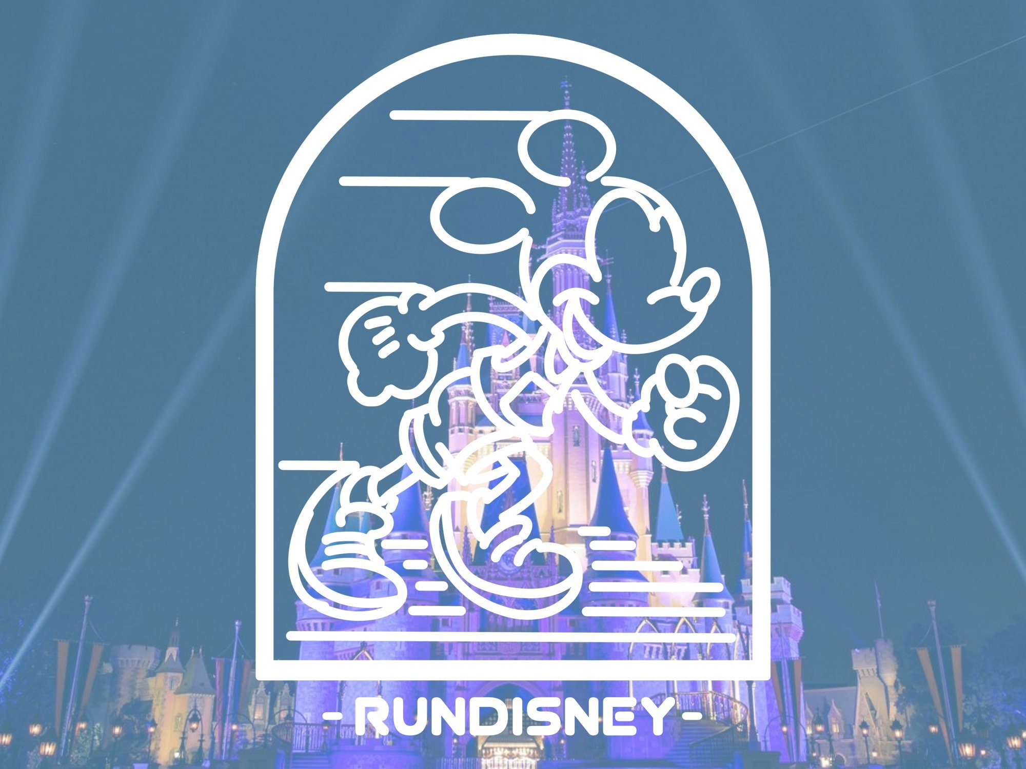 Rundisney Design Digital File - Etsy