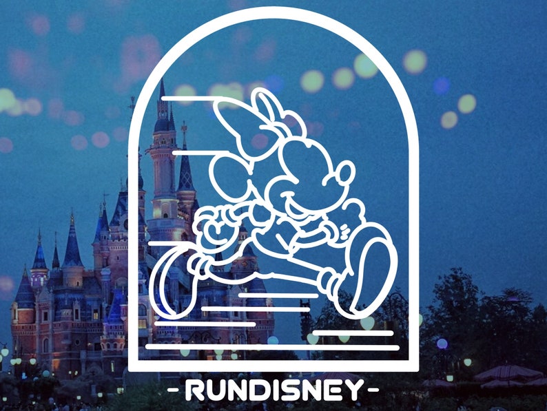 Digital Run Minnie Design PNG and SVG File. - Etsy
