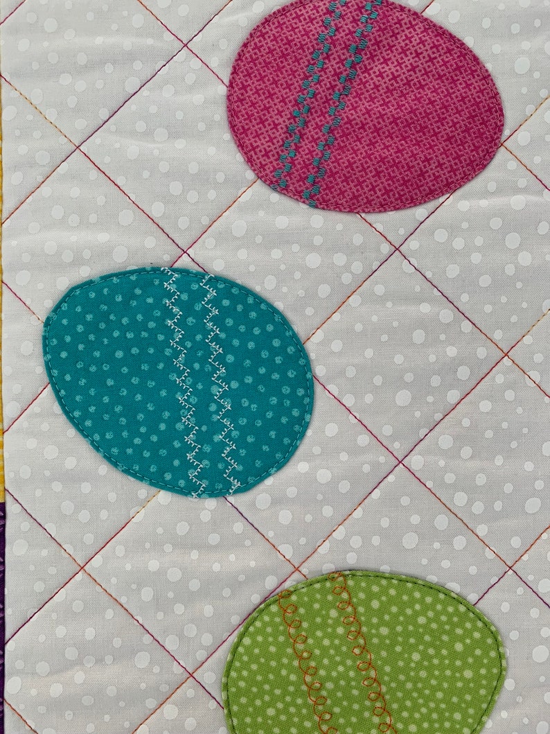 Bright Easter Egg Table Runner - Etsy