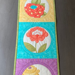 Floral Panel Table Runner - Etsy