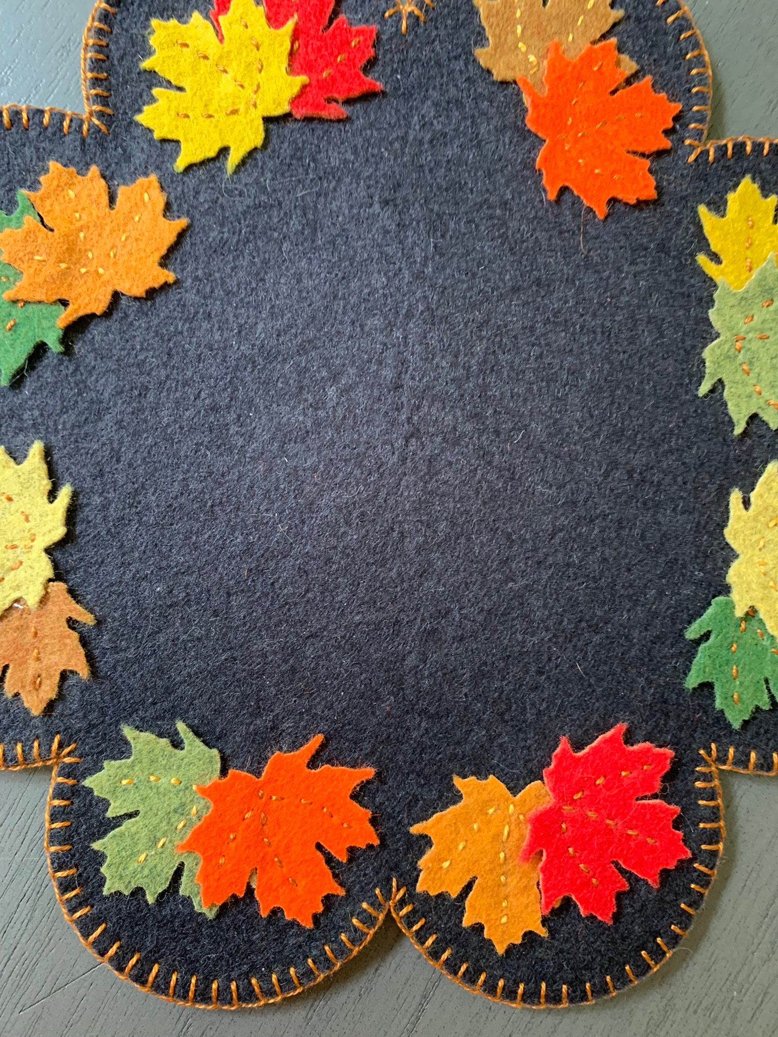 Small Felt Matt With Coasters - Etsy