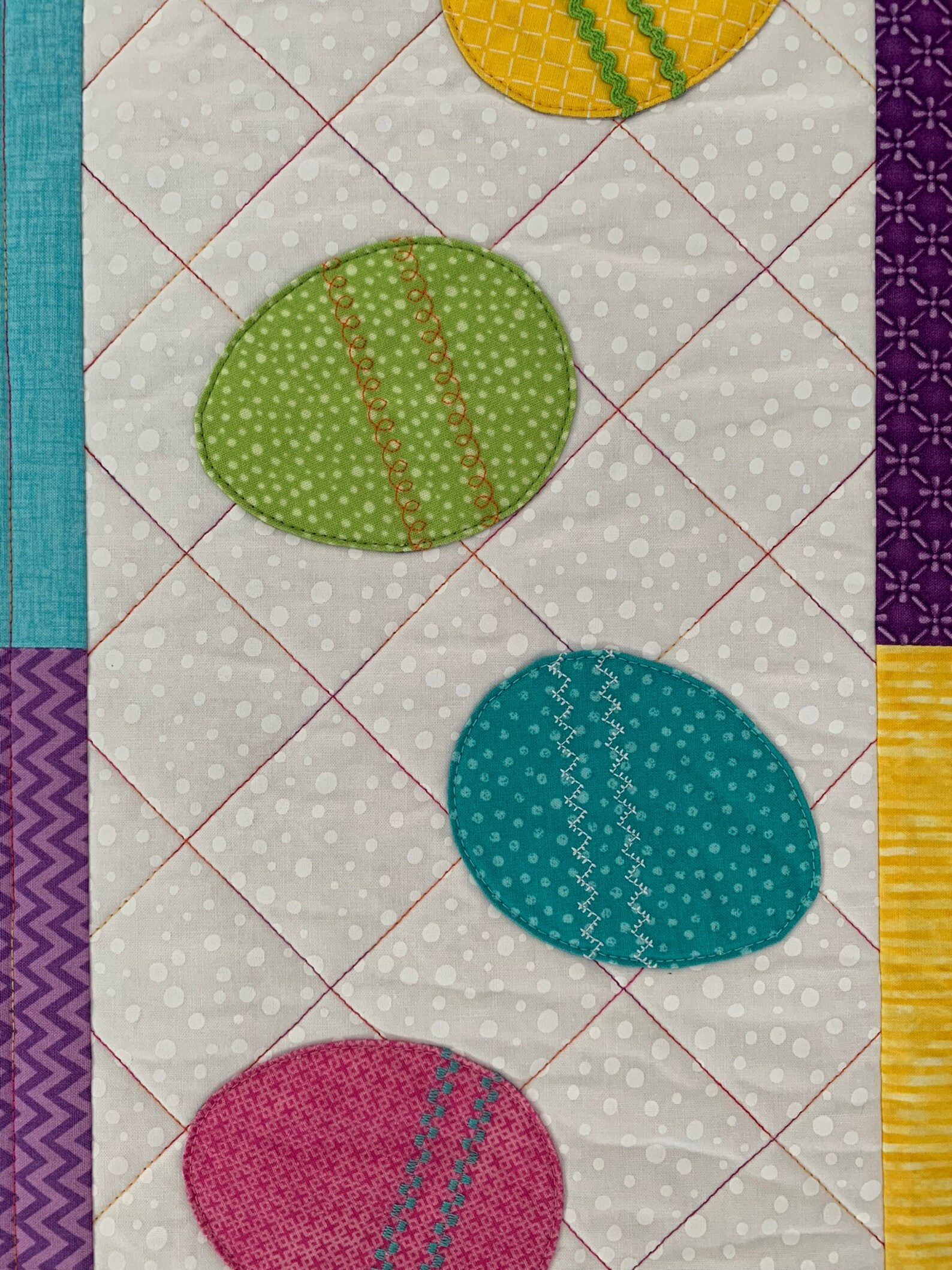 Bright Easter Egg Table Runner - Etsy