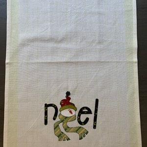 Noel Appliquéd Christmas Towel - Etsy